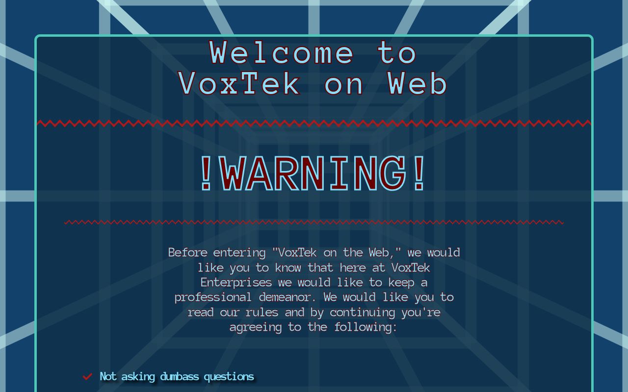 VoxTek on Web - Homepage